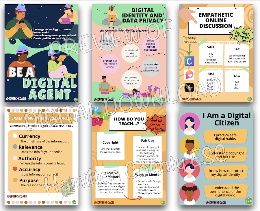 Digital Citizenship Pdf Digital File Download Hcesc Store